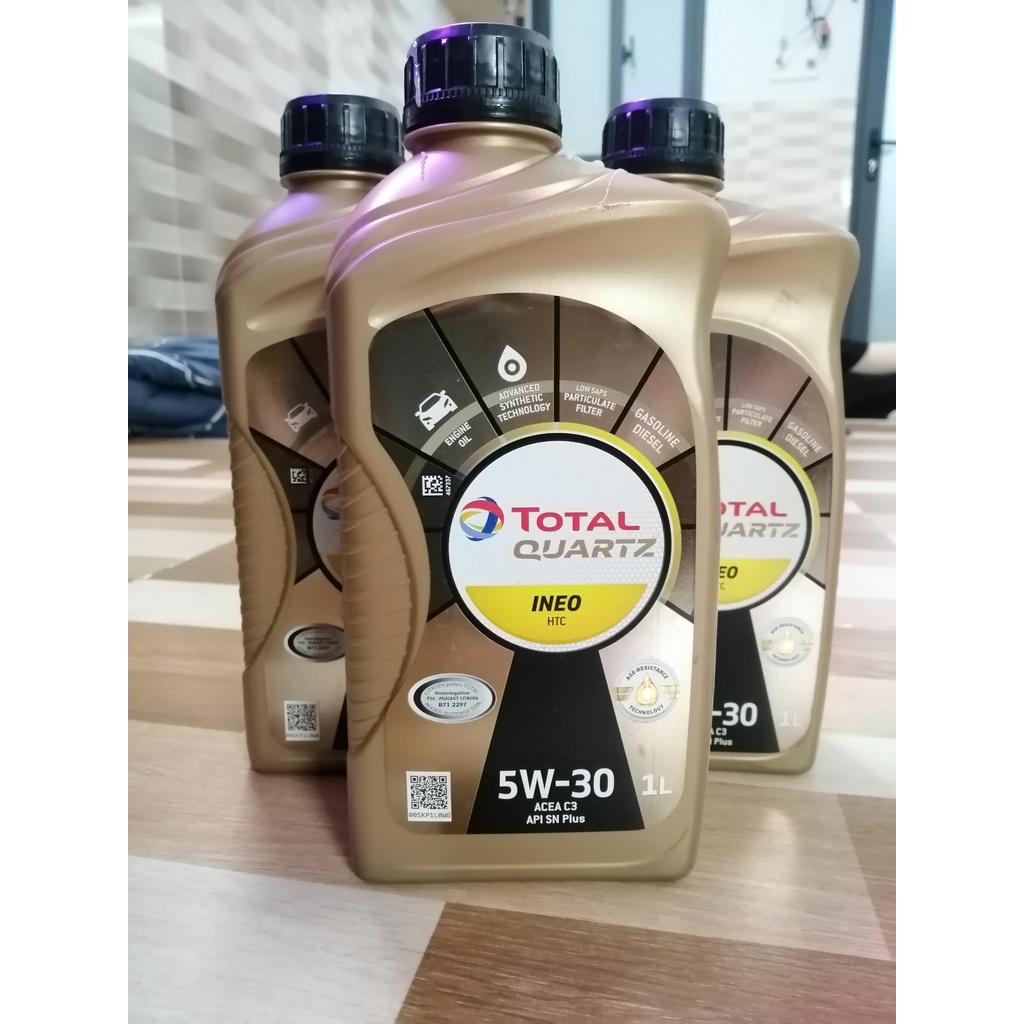 [Chính hãng] Dầu nhớt động cơ cao cấp dùng cho xe ô tô và xe tay ga total INEO HTC 5w30 1L can 1 ...