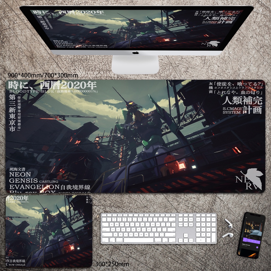 EVA Mouse Pad Neon Genesis Evangelion Laptop keyboard pad EVANGELION-01 ...