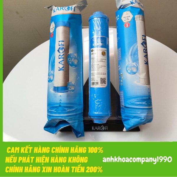 Lõi lọc nước Karofi bộ lõi lọc thô Karofi 1,2,3 sử dụng cho các Model ...