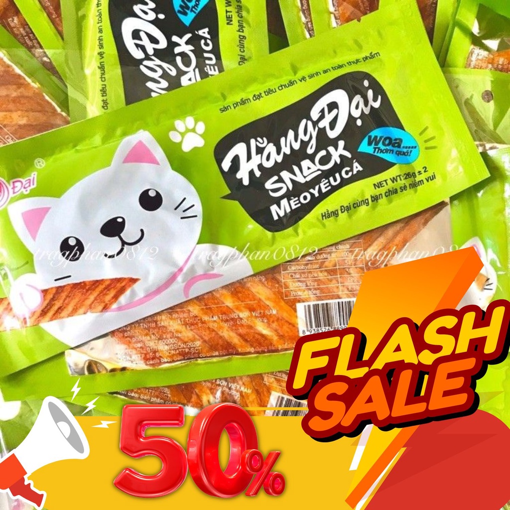 [FLASH SALE] Snack Mèo Yêu Cá Hằng Đại, Snack Cay Cay đồ ăn vặt tuổi ...