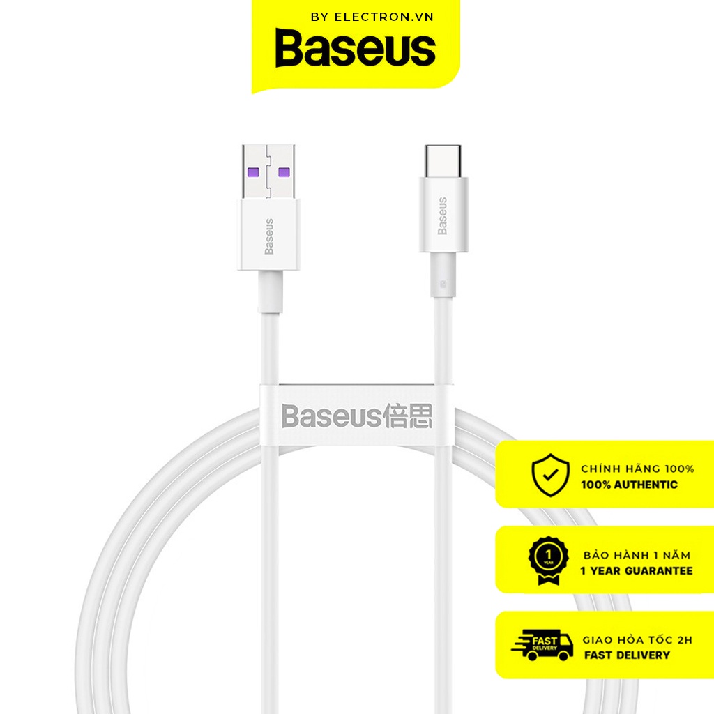 Cáp sạc nhanh Baseus Superior Series Type C 66W (6A/66W, 480Mbps, USB to Type-C, ABS+TPE, Fast ...