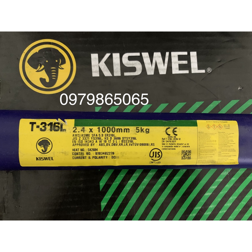 Que hàn tig inox T-316L kiswel 5kg | Shopee Việt Nam