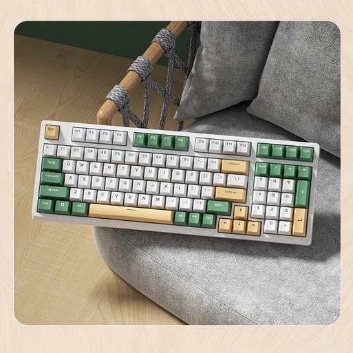 Bàn phím cơ không dây WK980 fullsize, 3 mode kết nối (bluetooth, Usb 2 ...