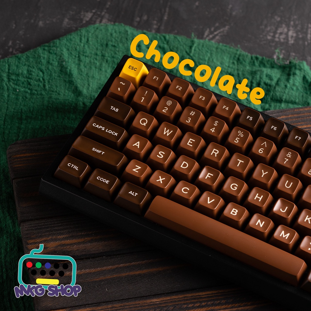 Keycap SA Chocolate | ABS doubleshot | SA aifei | 172 nút màu cực đẹp ...