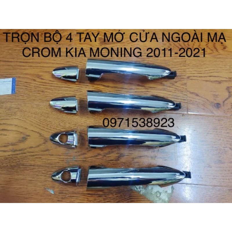 BỘ 4 TAY MỞ CỬA NGOÀI MẠ CROM KIA MORNING PICANTO 2011-2021 CAO CẤP GIÁ ...