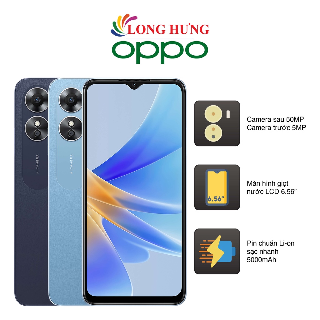 Điện thoại Oppo A17 (4GB/64GB) - Hàng chính hãng | Shopee Việt Nam