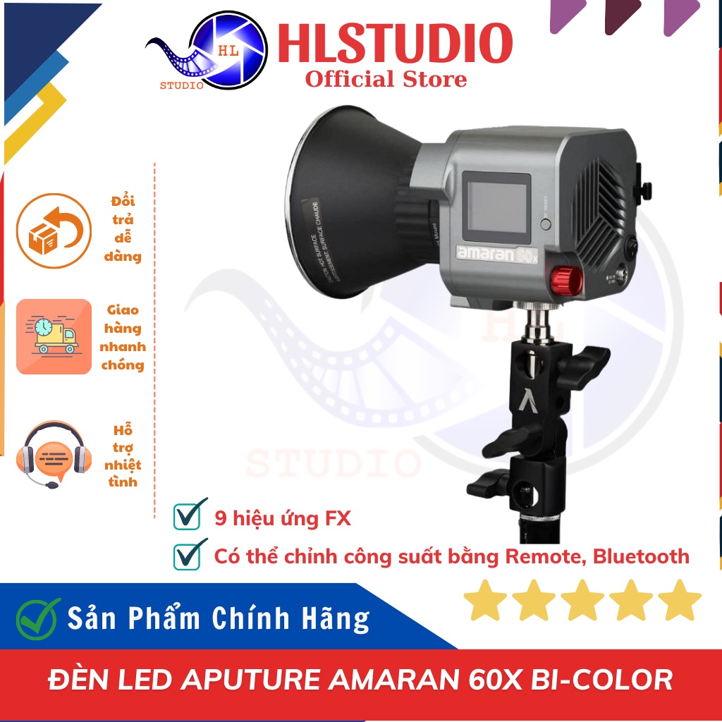 Đèn Led Aputure Amaran 60D, 60X-S, 60x Bi-Color - Đèn Quay Phim Chụp Ảnh Livestream Chuyên ...