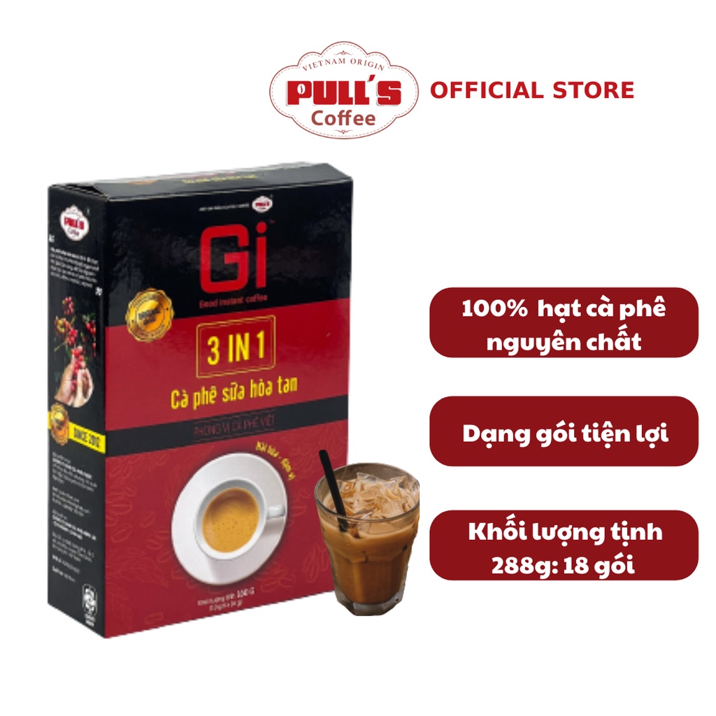 Cà Phê Hòa Tan Gi 3in1 18 Gói (288G) | Shopee Việt Nam