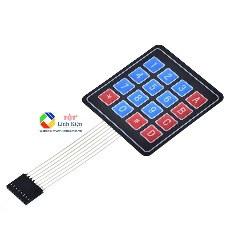 Bàn Phím Ma Trận 4x4 Keypad - Phím dán | Shopee Việt Nam