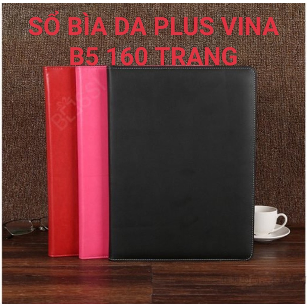 Sổ bìa da b5 Plus vina 160 trang màu đỏ | Shopee Việt Nam