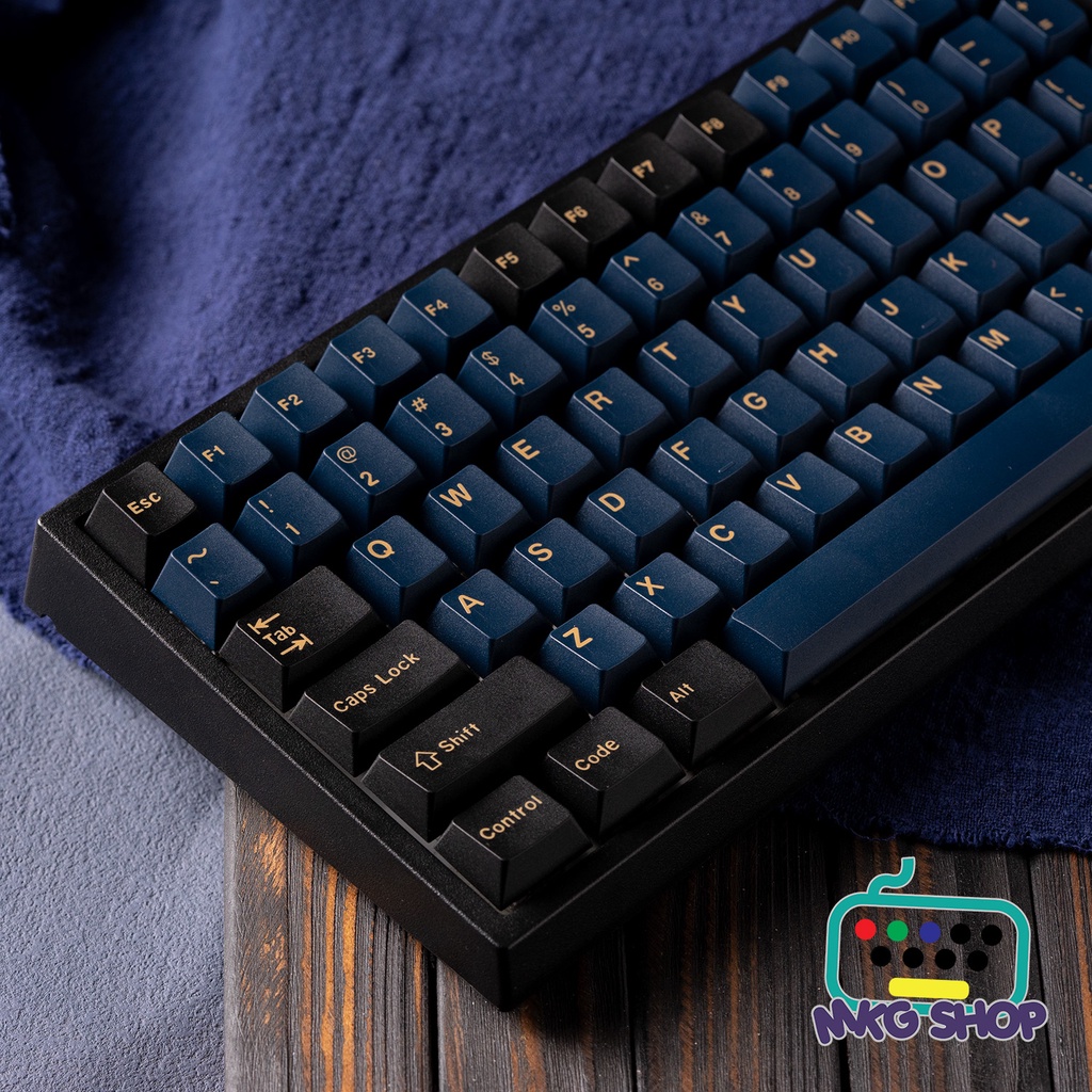 Keycap CMK Blue Samurai | 173 nút | PBT in doubleshot | cherry profile ...