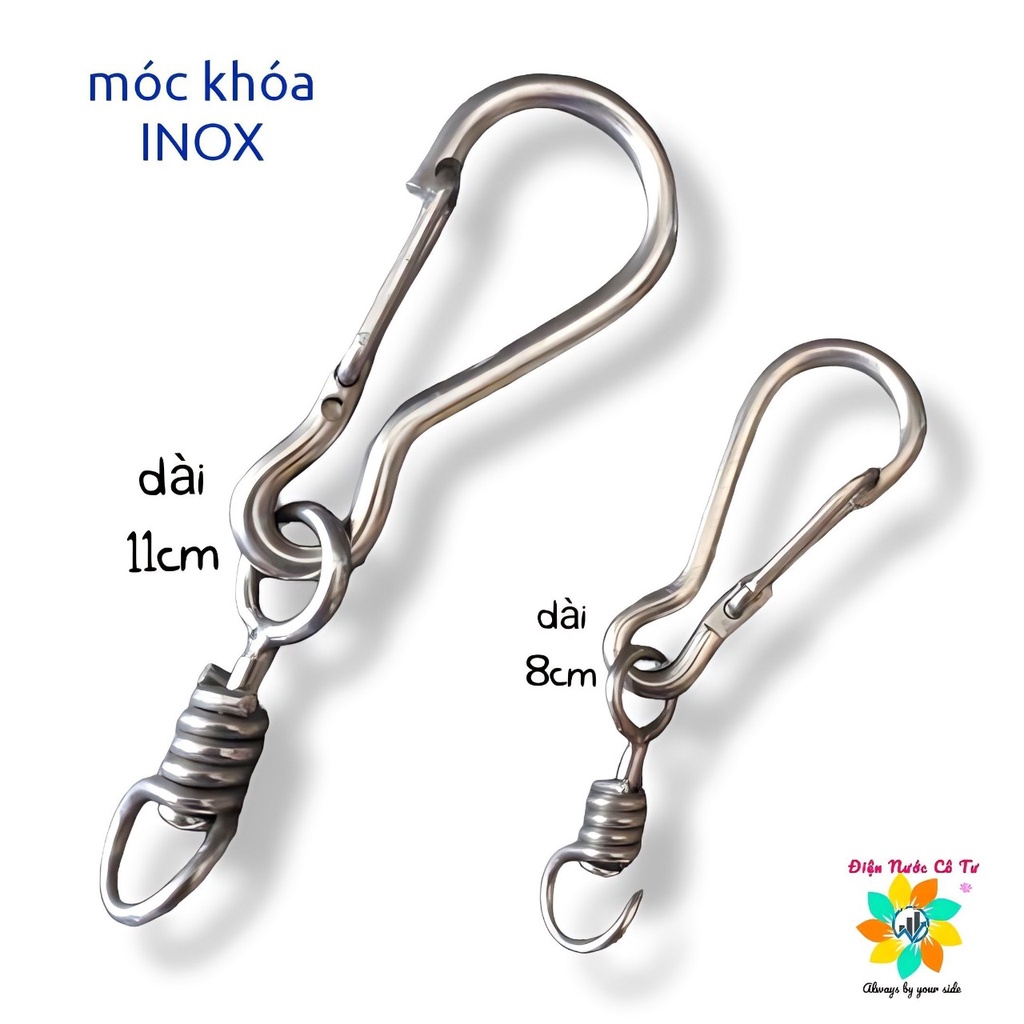 Móc khóa Inox mờ 304 nhỏ & lớn - Móc treo Inox | Shopee Việt Nam