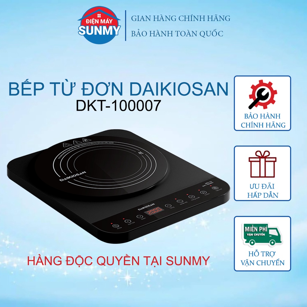 Bếp từ đơn Daikiosan DKT-100007 2000W hàng độc quyền bảo hành chính ...