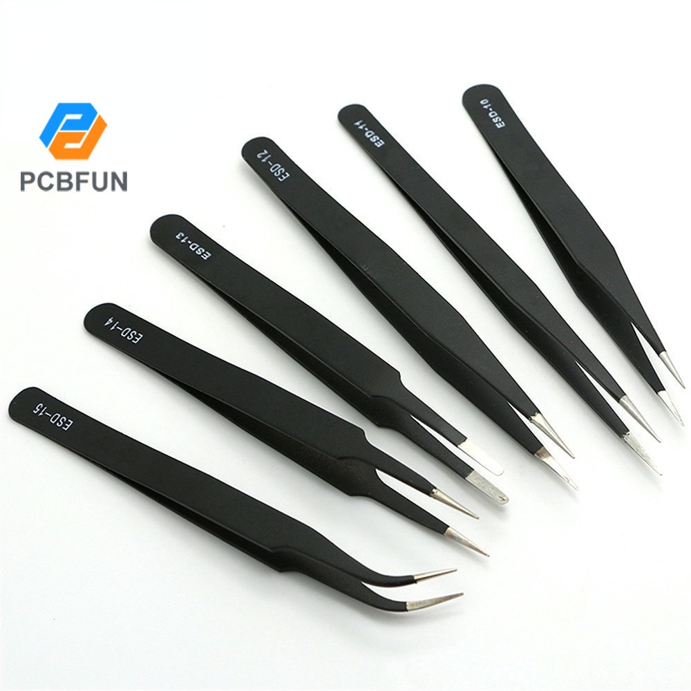 Set 6 nhíp chống tĩnh điện Esd Esd-10 Esd-11 Esd-12 Esd-13 Esd-14 Esd ...