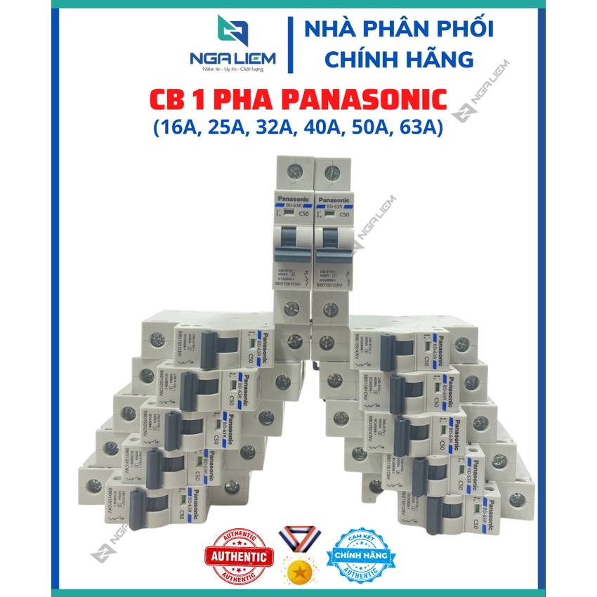 CB 1 Tép (1 Pha) 6A, 10A, 16A, 20A, 25A, 32A, 40A, 50A, 63A PANASONIC ...