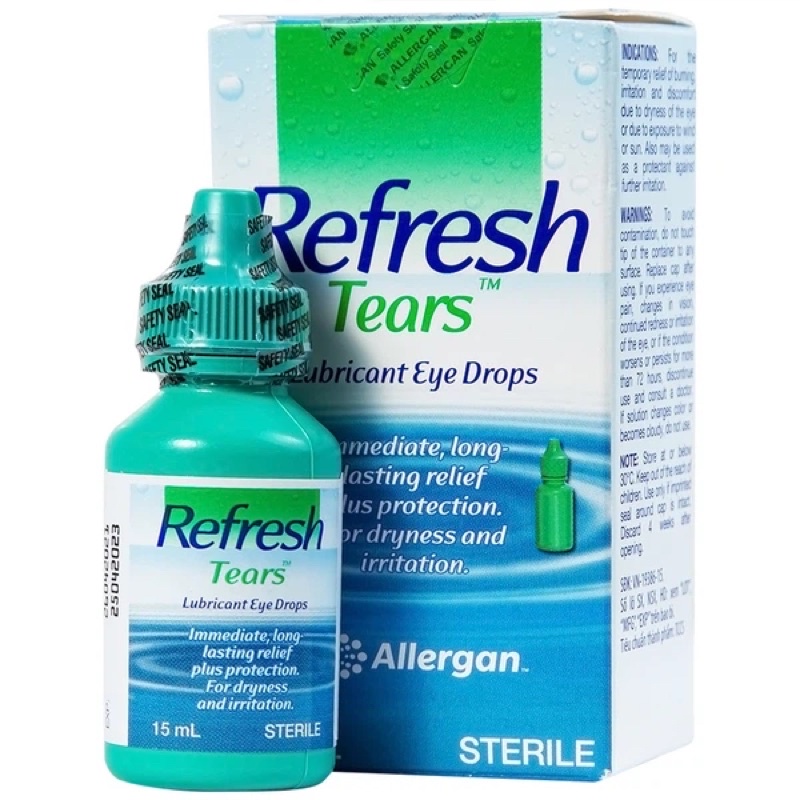 [Chính Hãng] Nước nhỏ mắt Refresh Tears Allergan hỗ trợ làm dịu nhất ...