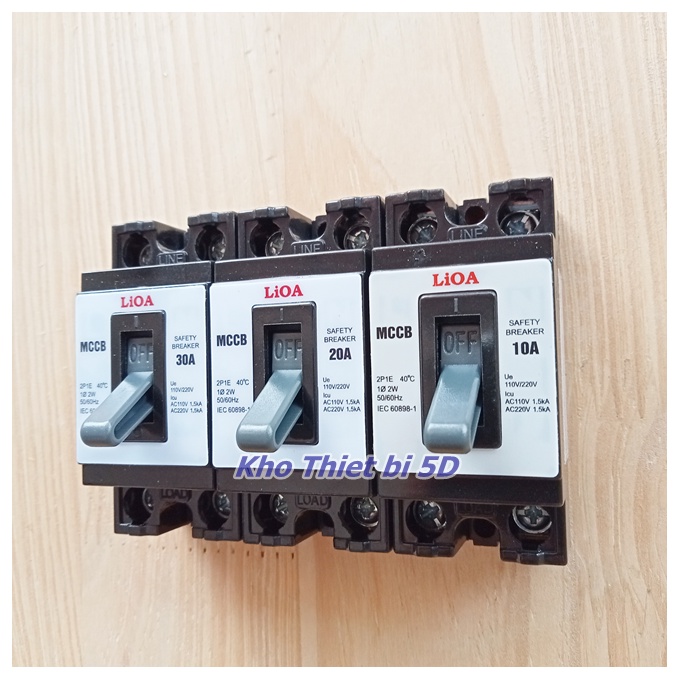 Cầu dao LiOA 2P 10A - 30A/1.5kA Chính hãng | Shopee Việt Nam