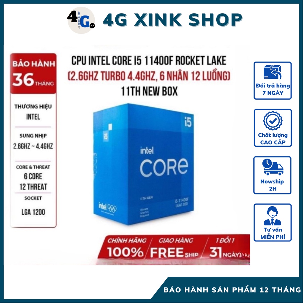 CPU Intel Core i5-10400F - Socket Intel LGA 1200 hiệu suất đỉnh cao ...