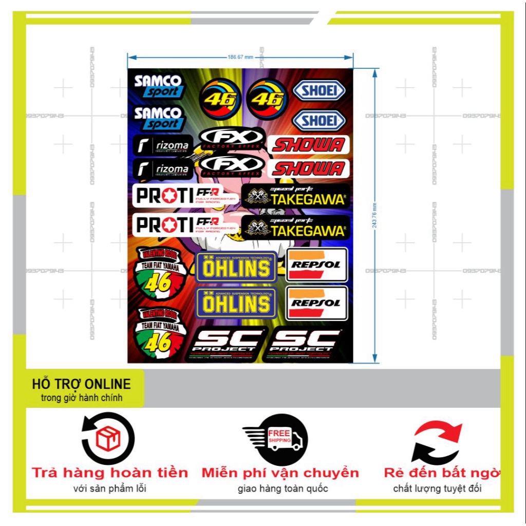 LOGO STICKER 001 - BI DECAL | Shopee Việt Nam