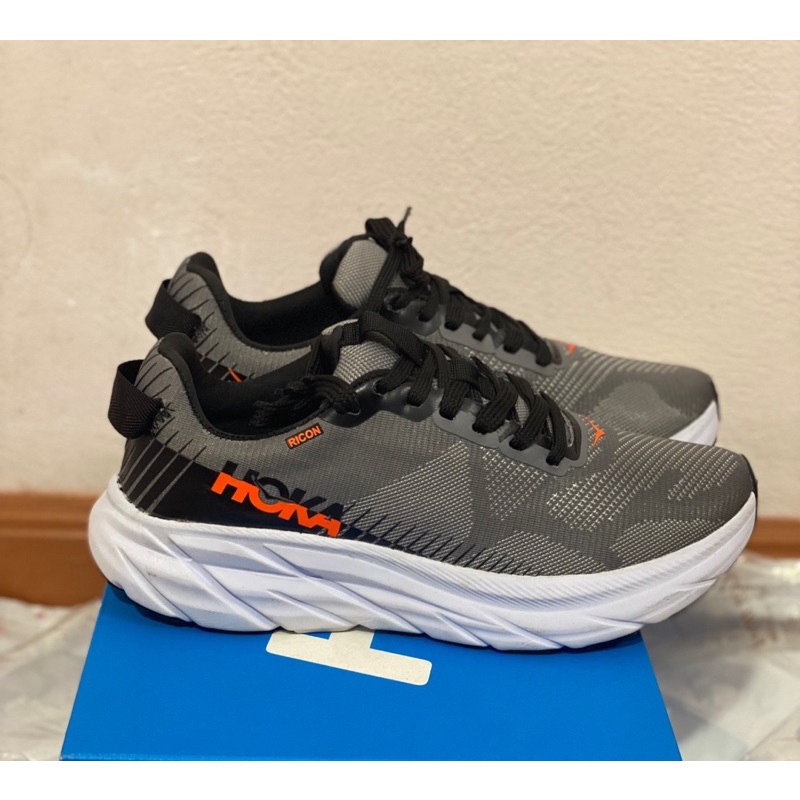 [Ảnh thật ] Giày chạy bộ HoKa xám-cam,Đủ size cho cả nam và nữ | Shopee ...