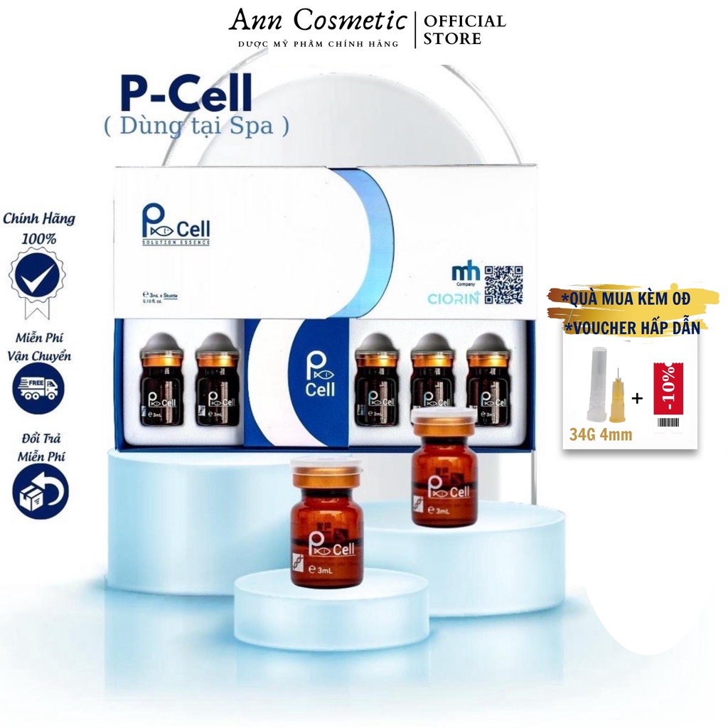 Tinh Chất Cấy Meso PCell Ciorin Giúp Phục Hồi Da, Trẻ Hóa, Căng Bóng, Xóa Nhăn 5x3ml ( Tặng Kim ...