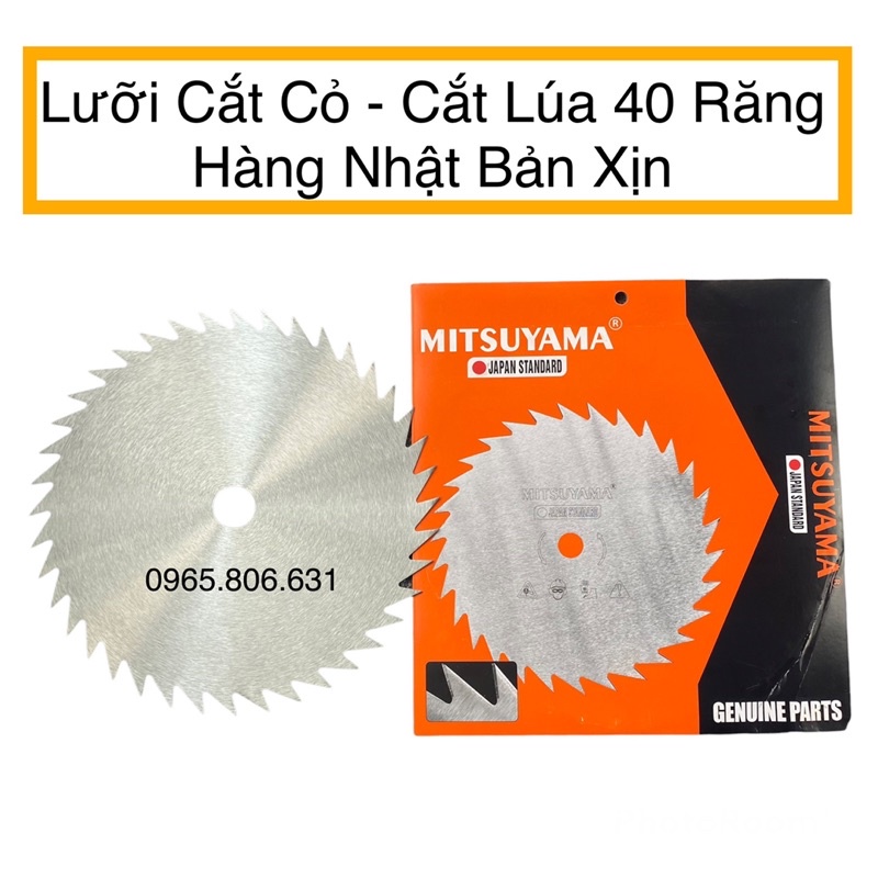 Dao cắt lúa máy cắt cỏ/ lưỡi phát cỏ Nhật Bản MITSUYAMA 255mm x 25.4mm x 40T | Shopee Việt Nam