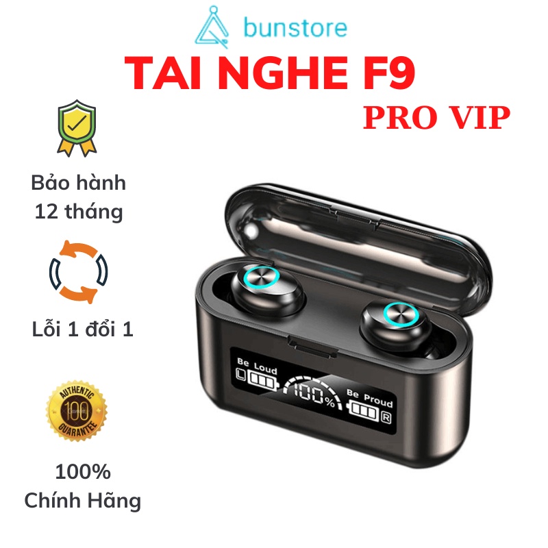 Tai nghe bluetooth F9 Pro Bản Đặc Biệt, Tai nghe không dây bản cao cấp ...