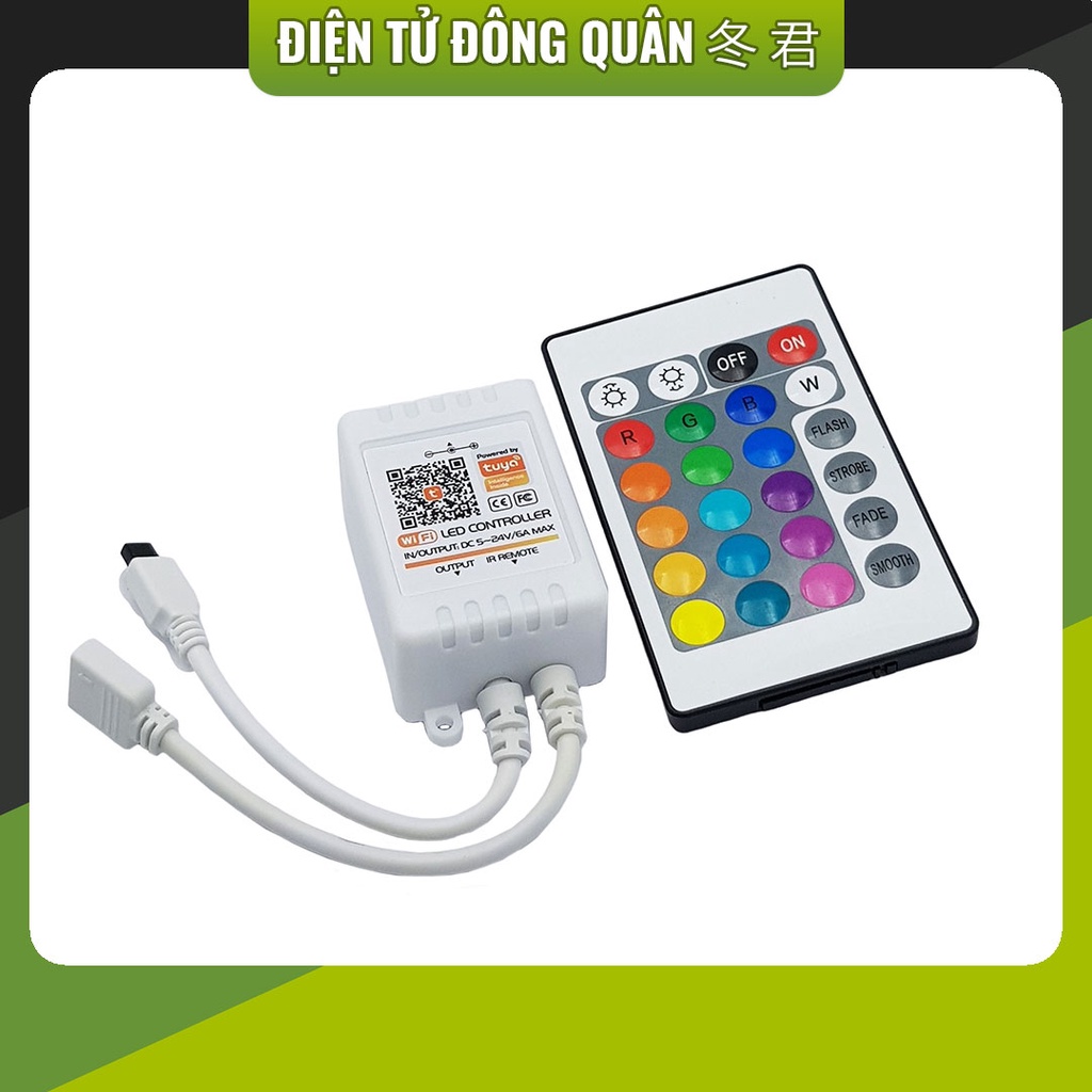 [HCM] Bộ điều khiển Led RGB WiFi App Tuya thông dụng, điều khiển IR 24 ...