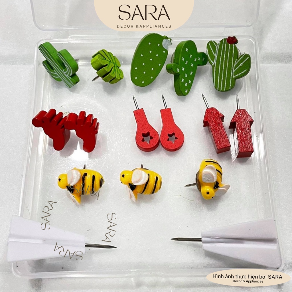Đinh ghim bảng trang trí đáng yêu nhiều loại | Shopee Việt Nam