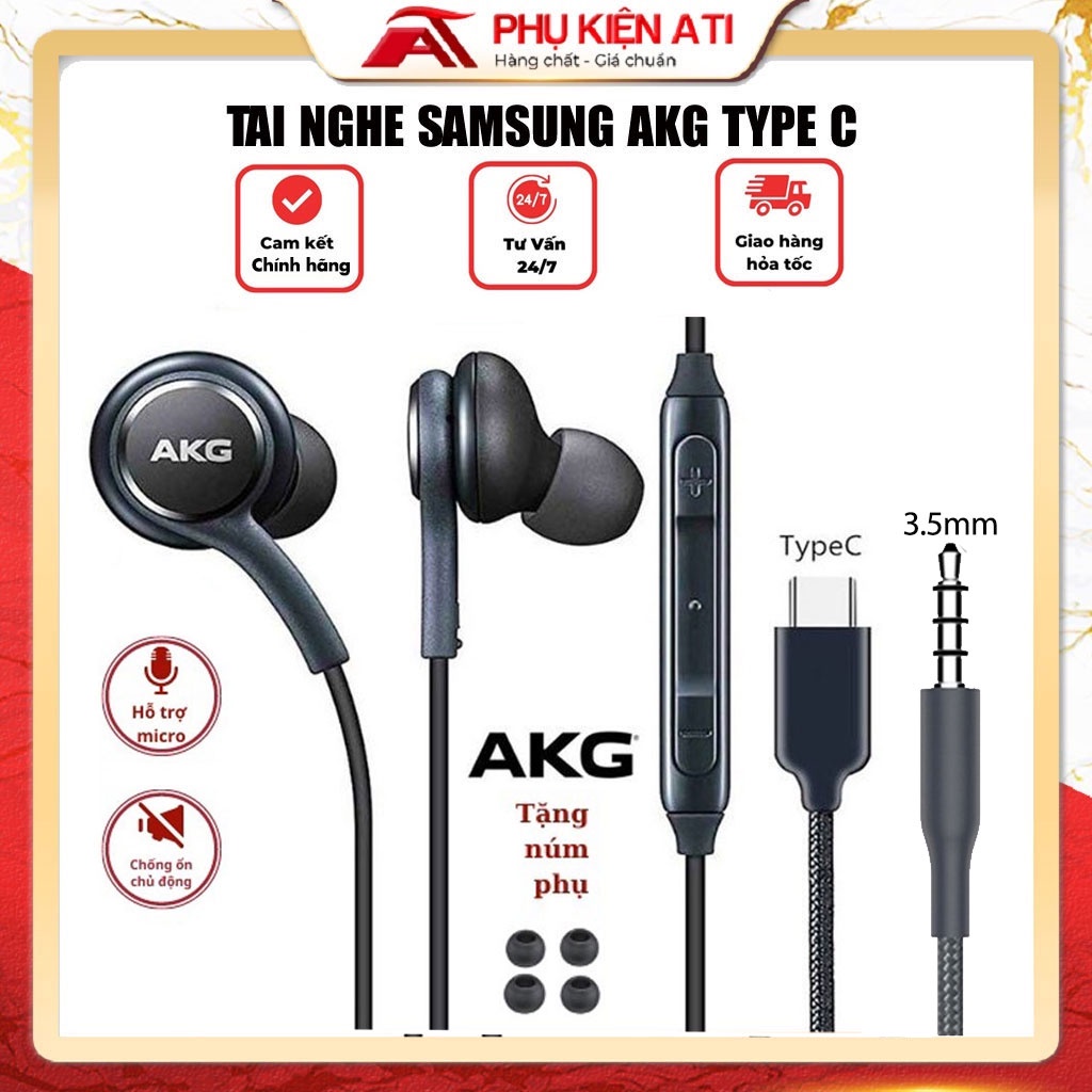Tai nghe Samsung Zin AKG Type-C dùng cho Samsung Galaxy Note 10, s21 ...