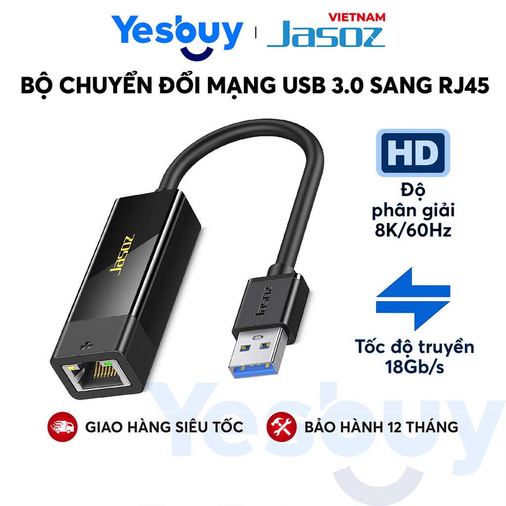 Bộ Chuyển Đổi Mạng USB 3.0 Sang RJ45 Gigabit Ethernet RJ45 JASOZ F103 ...