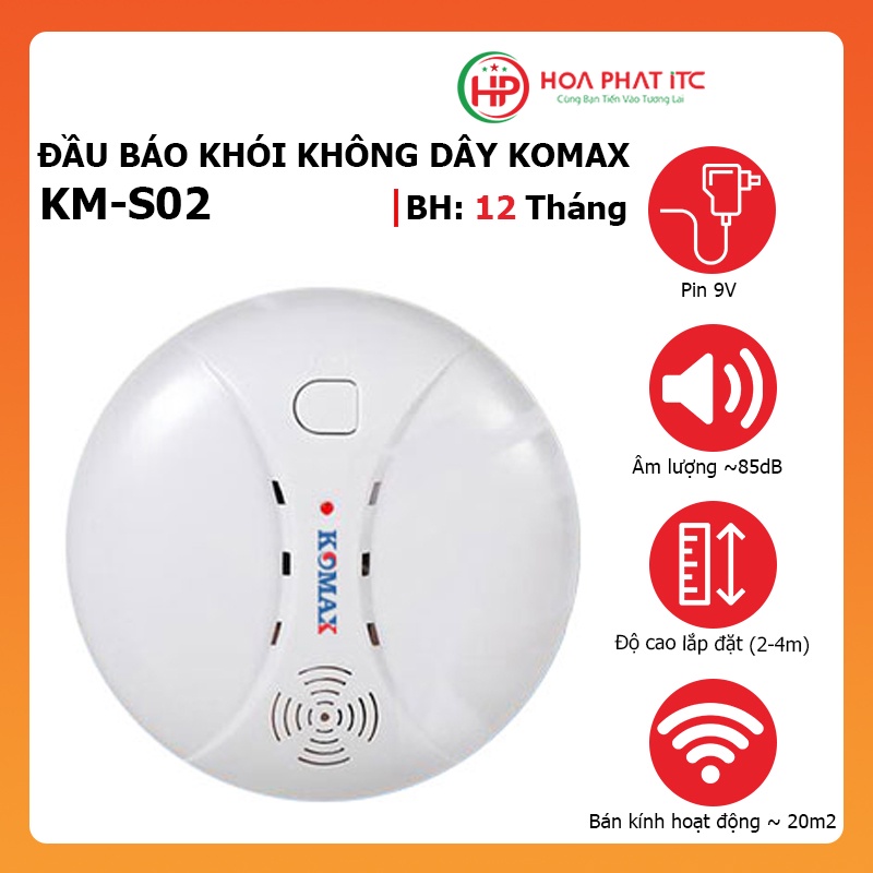 Báo cháy độc lập Komax KM-S02 | Shopee Việt Nam