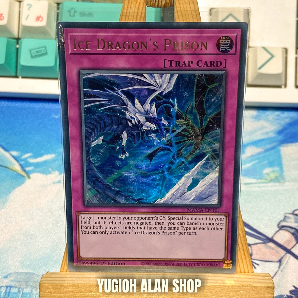 [ Bài Yugioh UK Chính Hãng ] Ice Dragon's Prison - MAMA-EN101 - Ultra Rare 1st Edition | Shopee ...