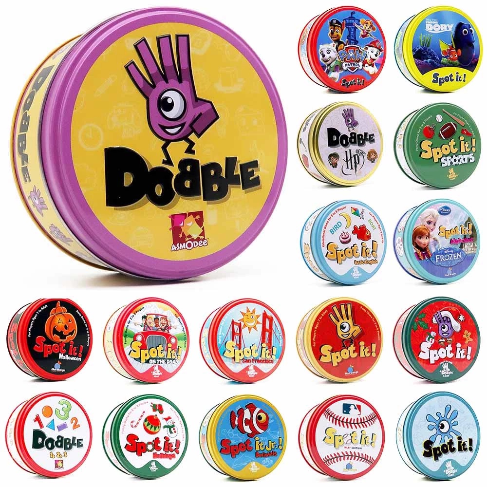 30/55PCS Dobble Card Game Spot It Table Board Game | Shopee Việt Nam