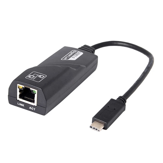 Cáp chuyển usb Type C sang Lan Gigabit 1000Mbps cung cấp cổng gắn dây ...