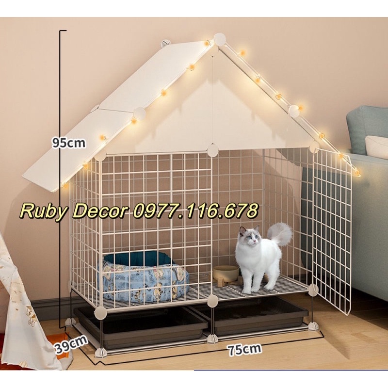 [COMBO] CHUỒNG QUÂY CHÓ MÈO ,LỒNG NUÔI THÚ CƯNG ĐA NĂNG - Ruby Decor | Shopee Việt Nam