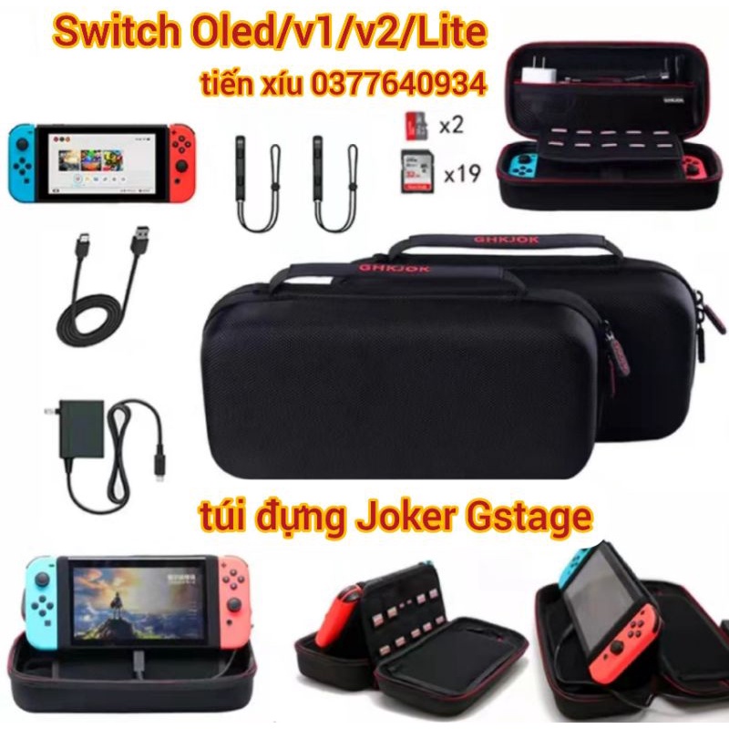 10 mẫu bao chống sốc nintendo switch lite mẫu trơn Slimfit , đeo chéo ,gstage bóp đựng túi đựng ...