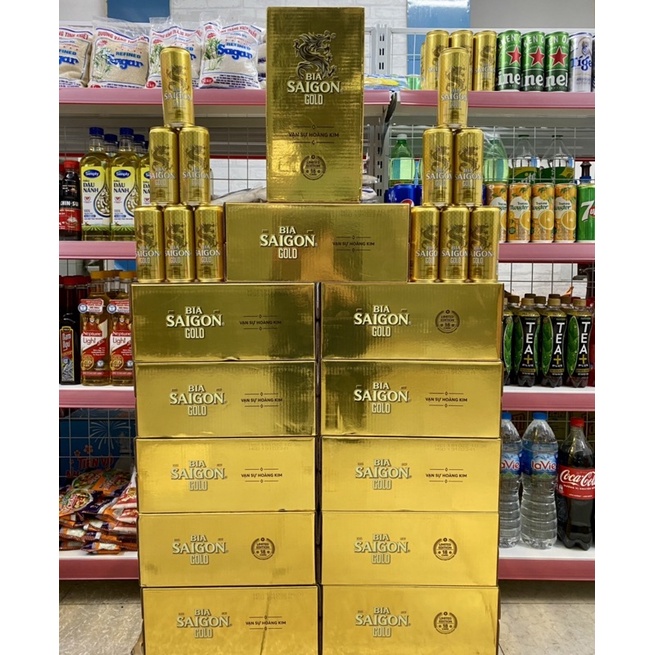 [PHIÊN BẢN GIỚI HẠN] Bia Saigon Gold Vàng 2024 | Shopee Việt Nam