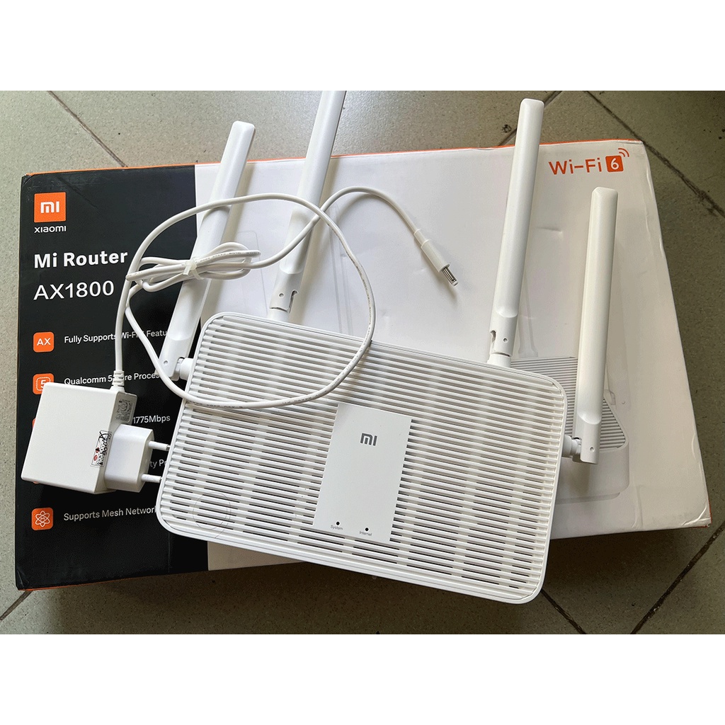Bộ phát Wifi Router Xiaomi AX1800 Wifi 6 1800Mbps - hỗ trợ Mesh - kết nối 128 thiết bị - AX5 ...