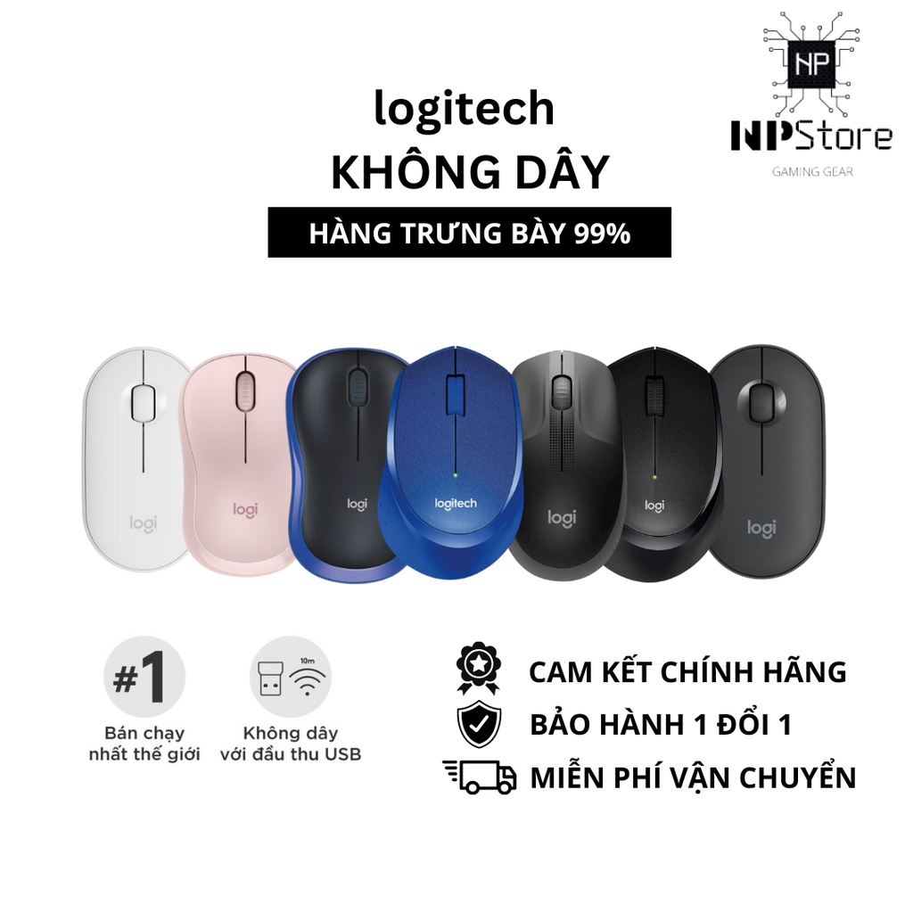 Chuột không dây Logitech M185- M190-M220 - M330- M350 nhỏ gọn hàng ...
