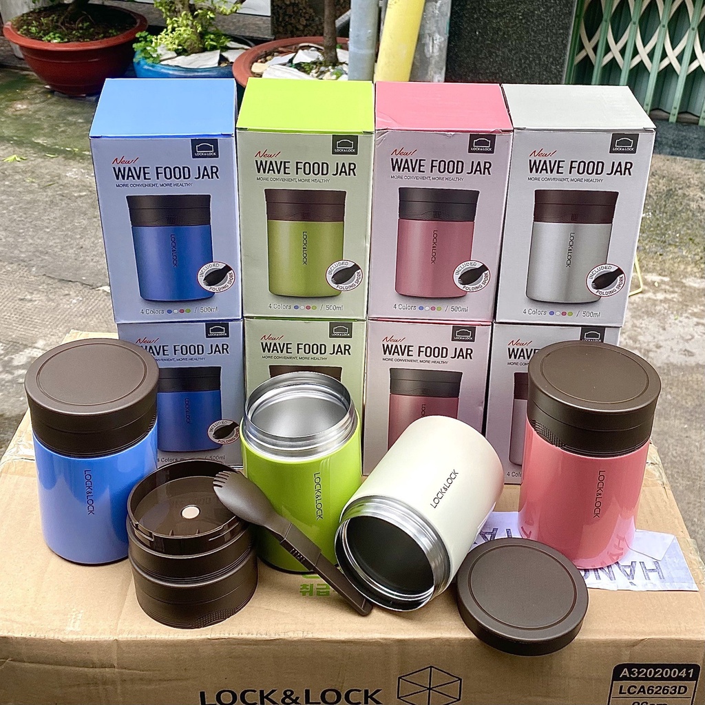 Hộp giữ nhiệt Food Jar Lock&Lock 500ml LHC8024 | Shopee Việt Nam