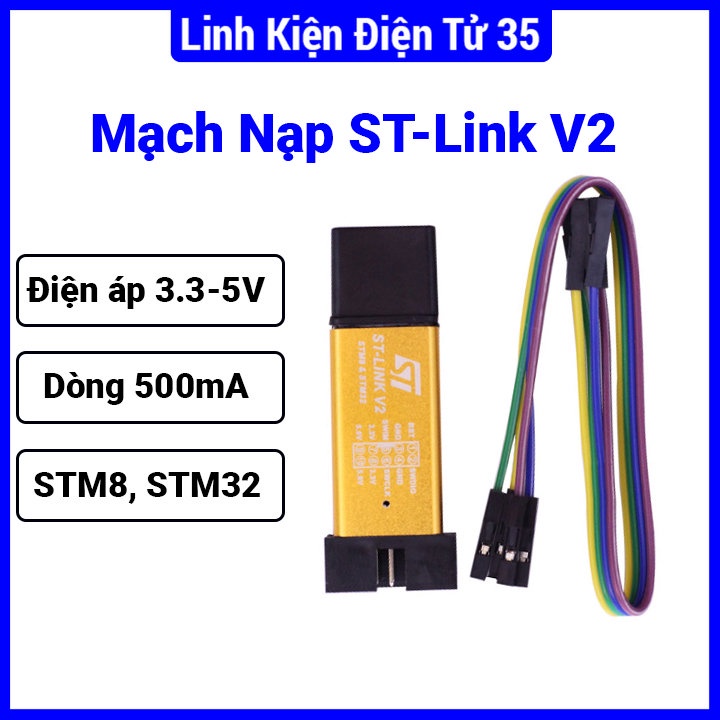 Mạch nạp ST-LINK mini V2, mạch nạp ST Link cho vi điều khiển STM8 ...