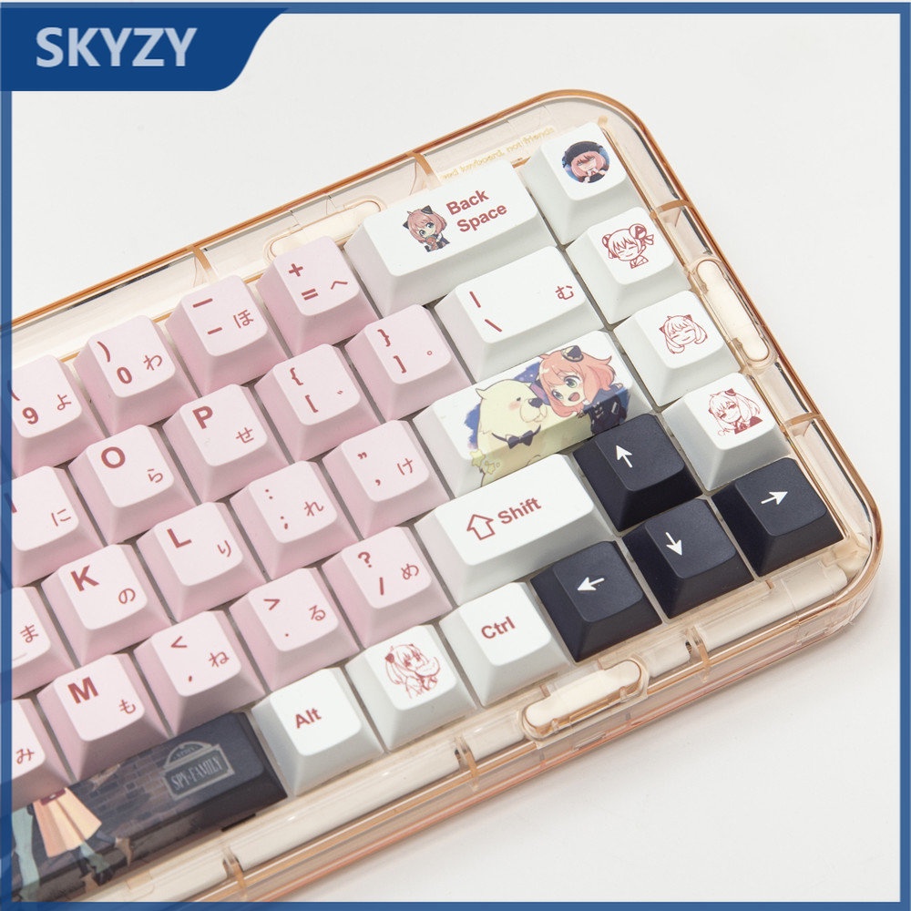 Anya Forger Keycaps Cherry Profile SPY×FAMILY Anime PBT Nhuộm Phụ Cơ ...