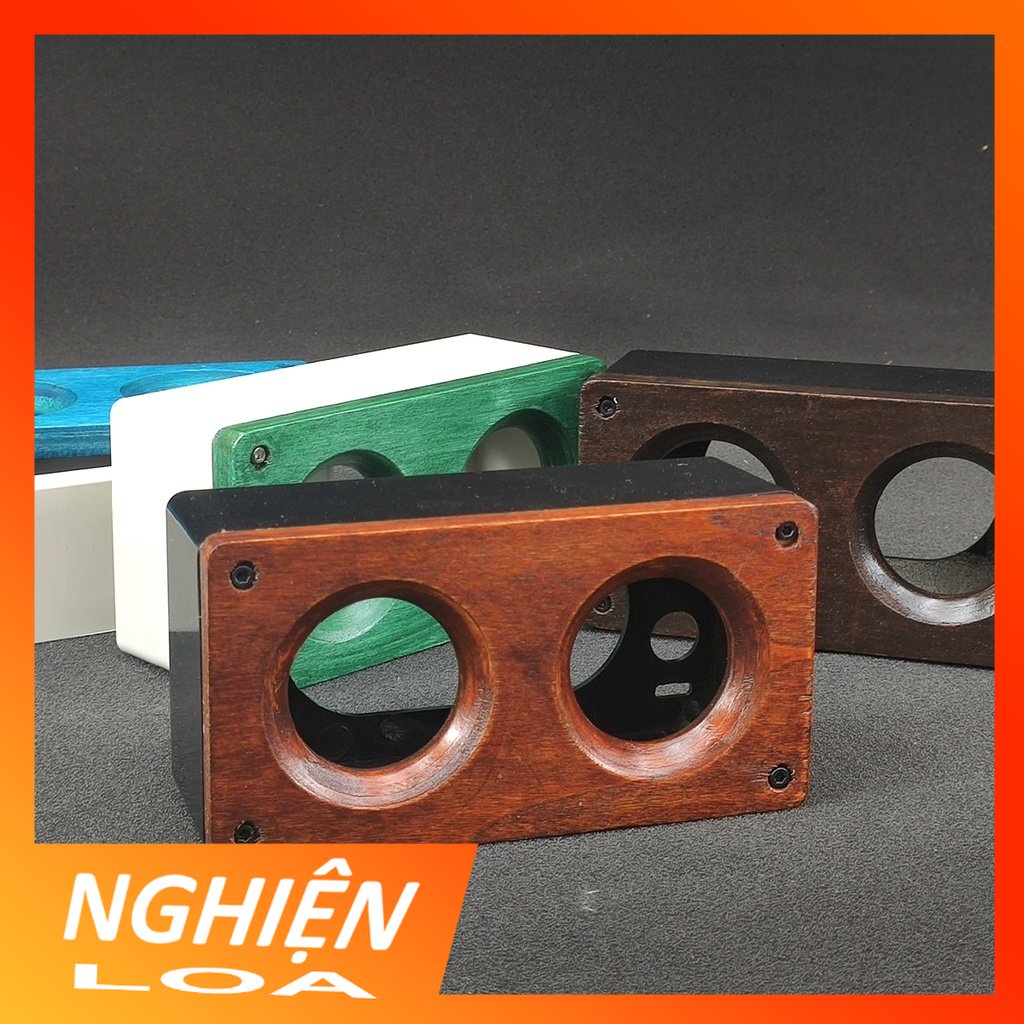 [NGHIỆN LOA] Box loa mini nhựa ABS mặt gỗ ép nhiều màu sắc 130x70x50mm ...