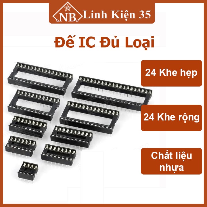 Đế IC đủ loại 6P/8P/14P/16P/18P/20P/24P/28P/32P/40P chân cắm | Shopee Việt Nam