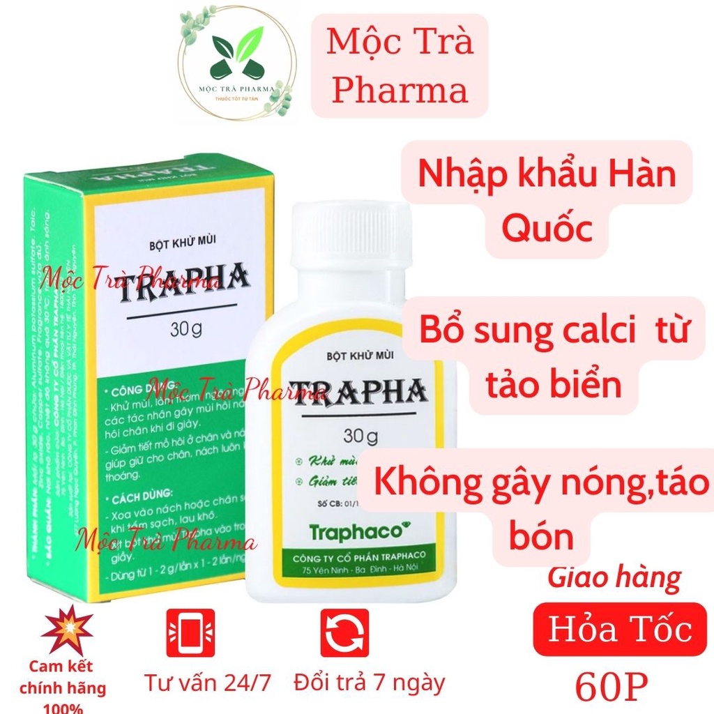 (HÀNG CHÍNH HÃNG) BỘT KHỬ MÙI TRAPHA 30G | Shopee Việt Nam