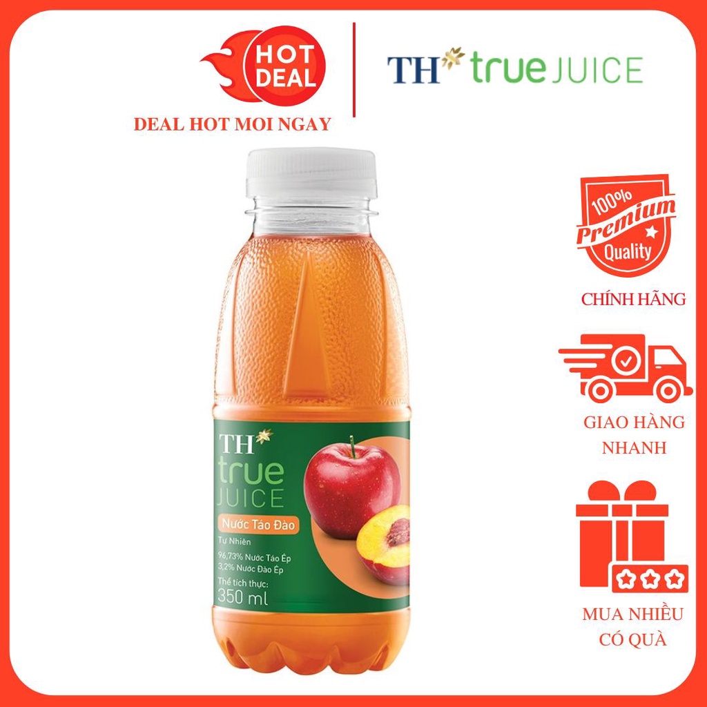 Nước Ép Táo Đào TH True Juice 350ML | Shopee Việt Nam
