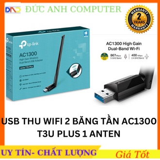 USB Wifi Tp-Link T3U Plus Băng tần kép AC1300 - Hàng Chính Hãng, Bảo ...