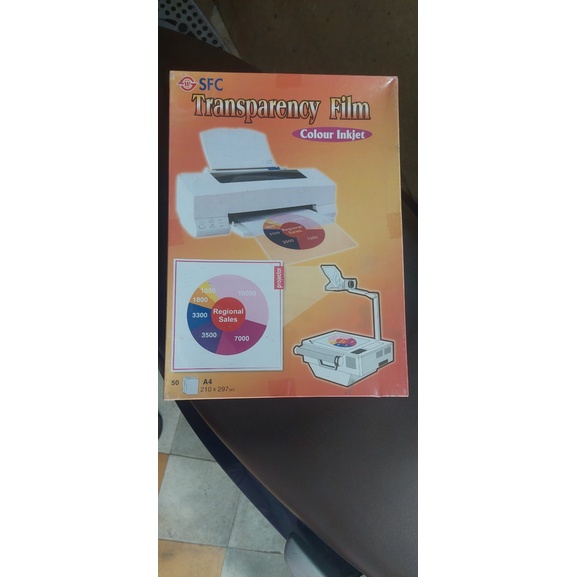 Giấy phim OHP Hàn Quốc A4 100 mic 50 tờ dùng cho máy in phun ,in màu | Shopee Việt Nam