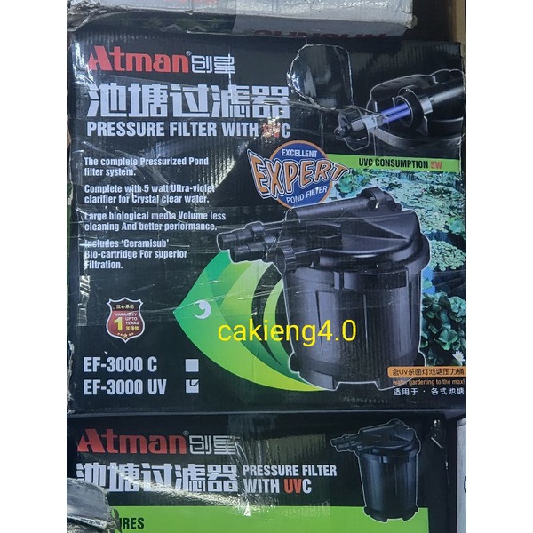 Lọc thùng có đèn UV ( kèm máy bơm) ATMAN EF-3000UV, EF-4000UV | Shopee ...